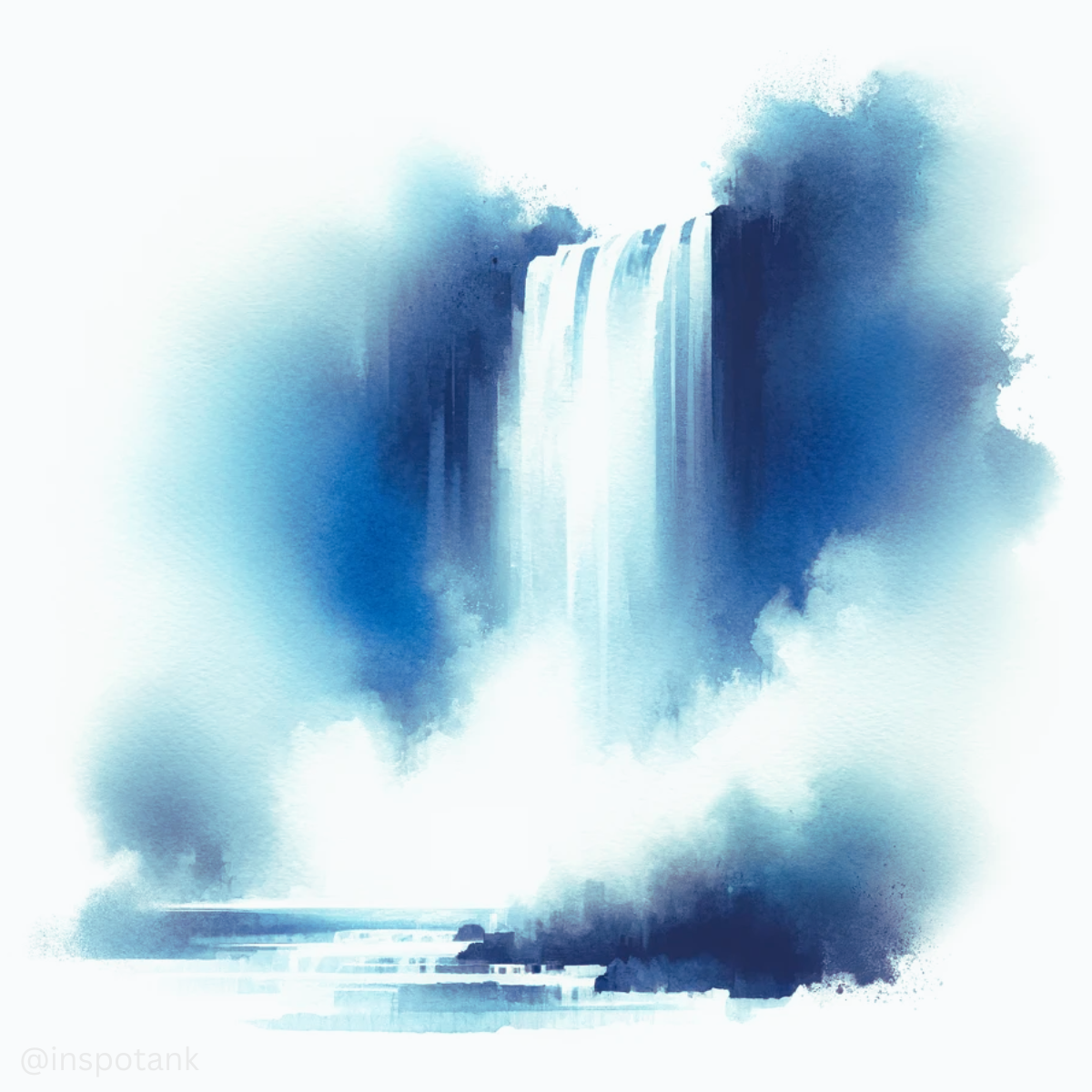 50+ Watercolor Waterfall Painting Inspiration Ideas Tips & Tutorials ...