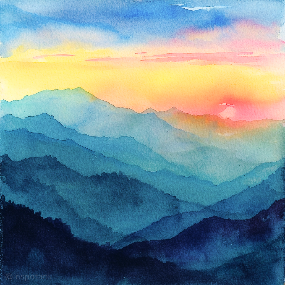 50+ Watercolor Mountain Painting Inspiration Ideas Tips & Tutorials ...