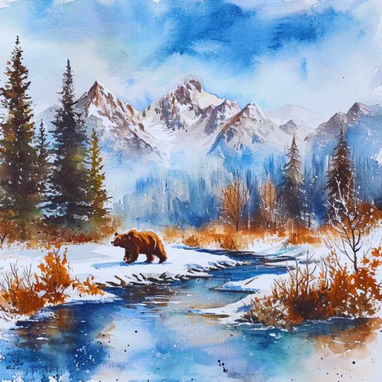 50+ Watercolor Winter Scene Painting Inspiration Ideas & Tutorials ...
