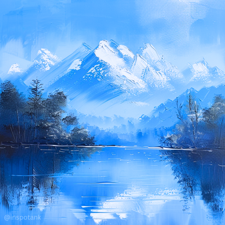 50+ Blue Painting Ideas & Tutorials [Art Landscape Inspiration Examples ...